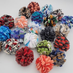 Custom 2 Inch Fleece Balls for Your Cat, Kitten, and Other Small Pets ...