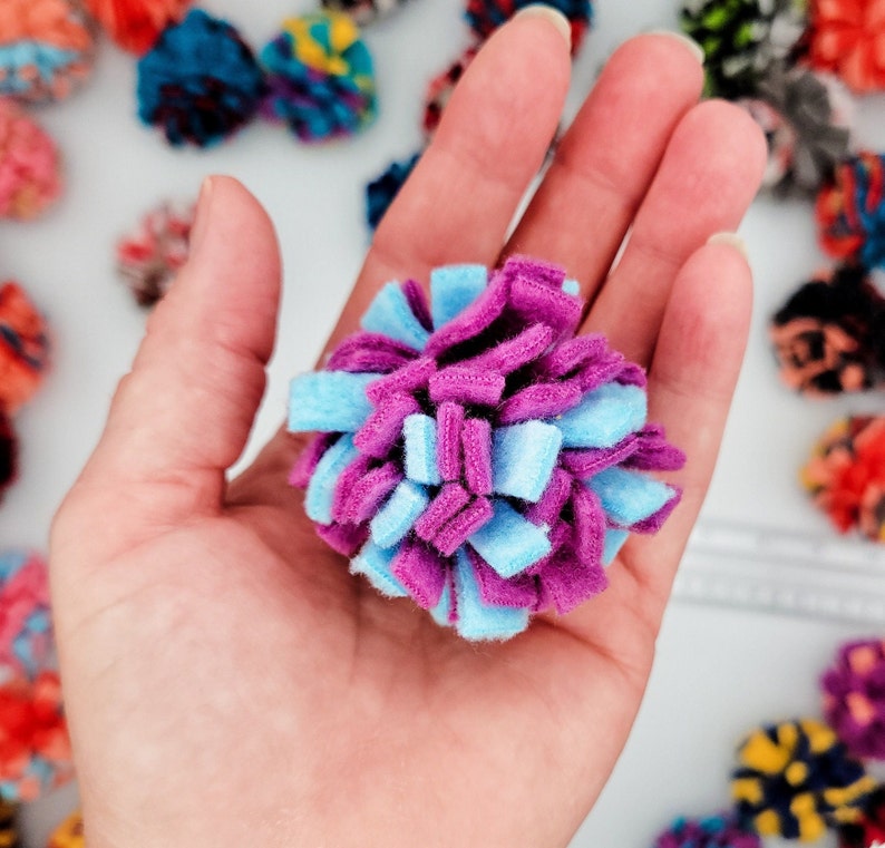 Custom 2 Inch Fleece Balls for Your Cat Kitten and Other - Etsy