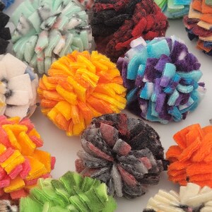 Custom 2 Inch Fleece Balls for Your Cat, Kitten, and Other Small Pets ...