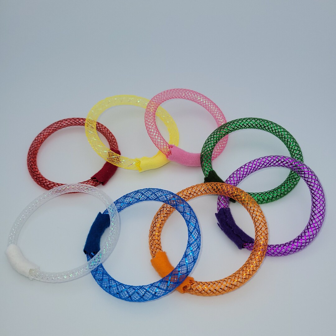 Rainbow Spring Rings Cat Toys / Mesh Tube Ring Cat Toys - Etsy