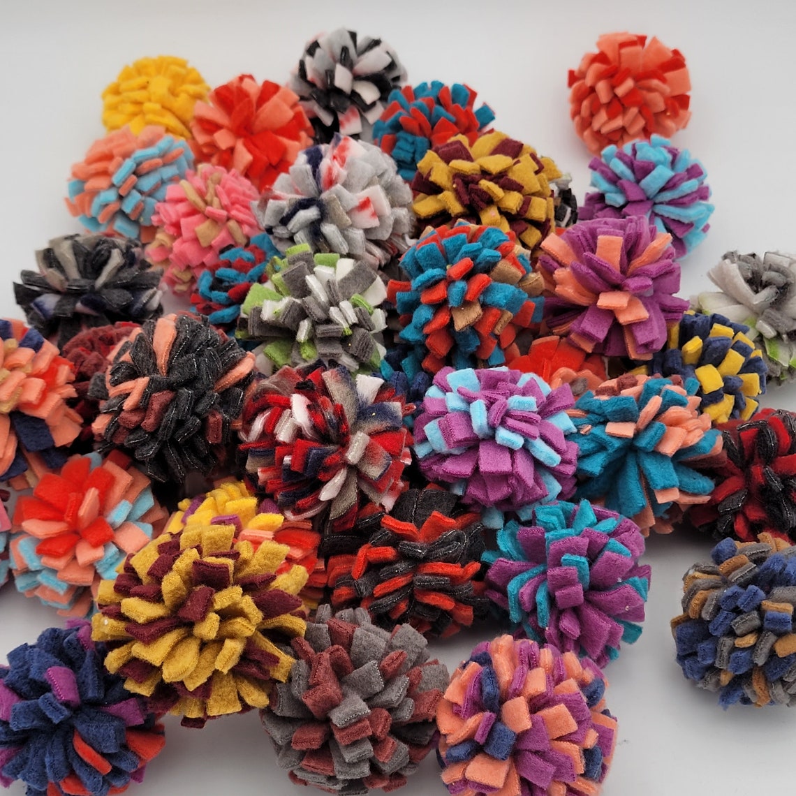 Custom 2 Inch Fleece Balls for Your Cat Kitten and Other - Etsy