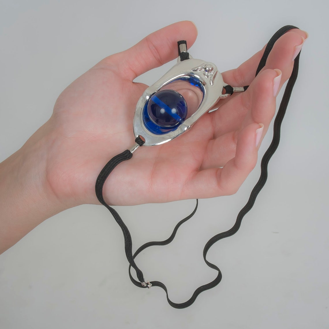 Women's Silver Clitoral Exciter Blue Orb G-string Clit Stimulator ...