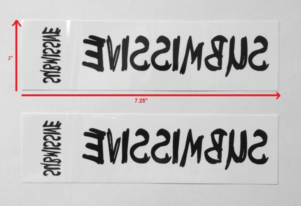 Submissive Naughty Temporary Black Tattoo Etsy
