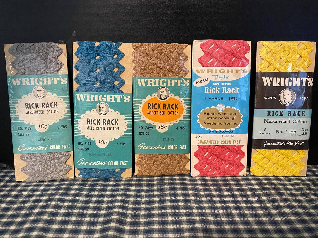5 Vintage Packs Wrights Rick Rack~ Size 29~ - Etsy