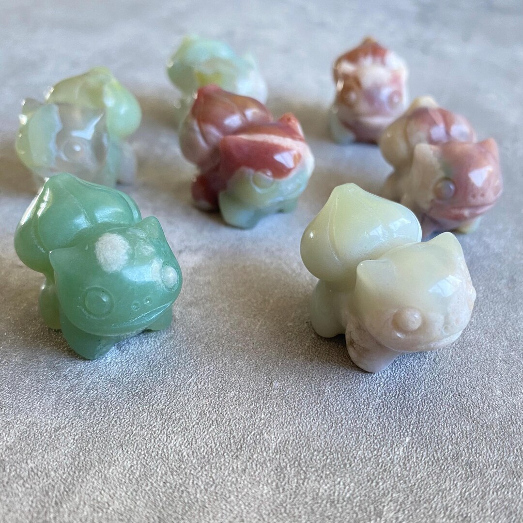 Green Flower Agate Bulbasaur Pokemon Crystal - Etsy