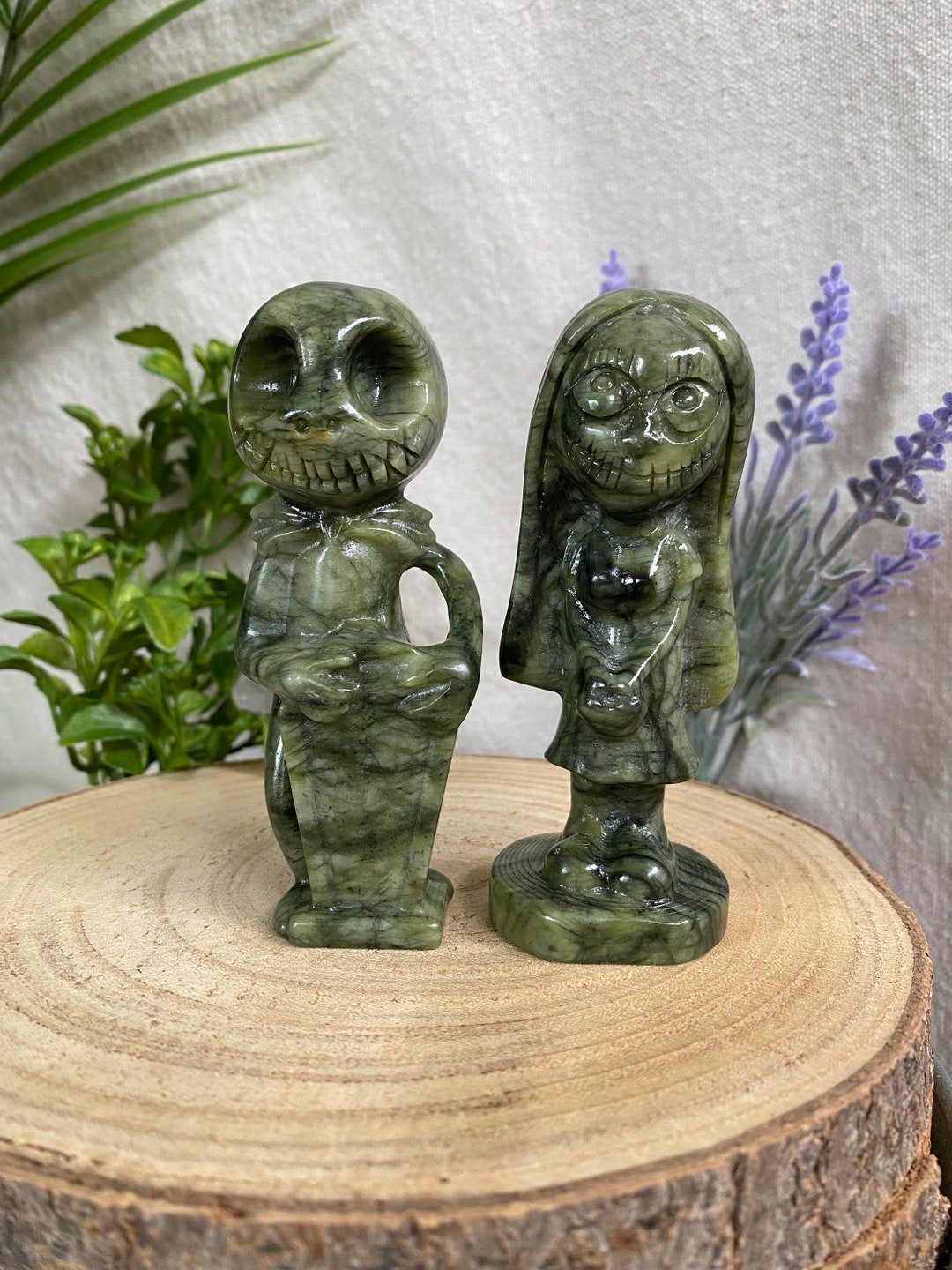 Jade Jack and Sally Carving - Etsy