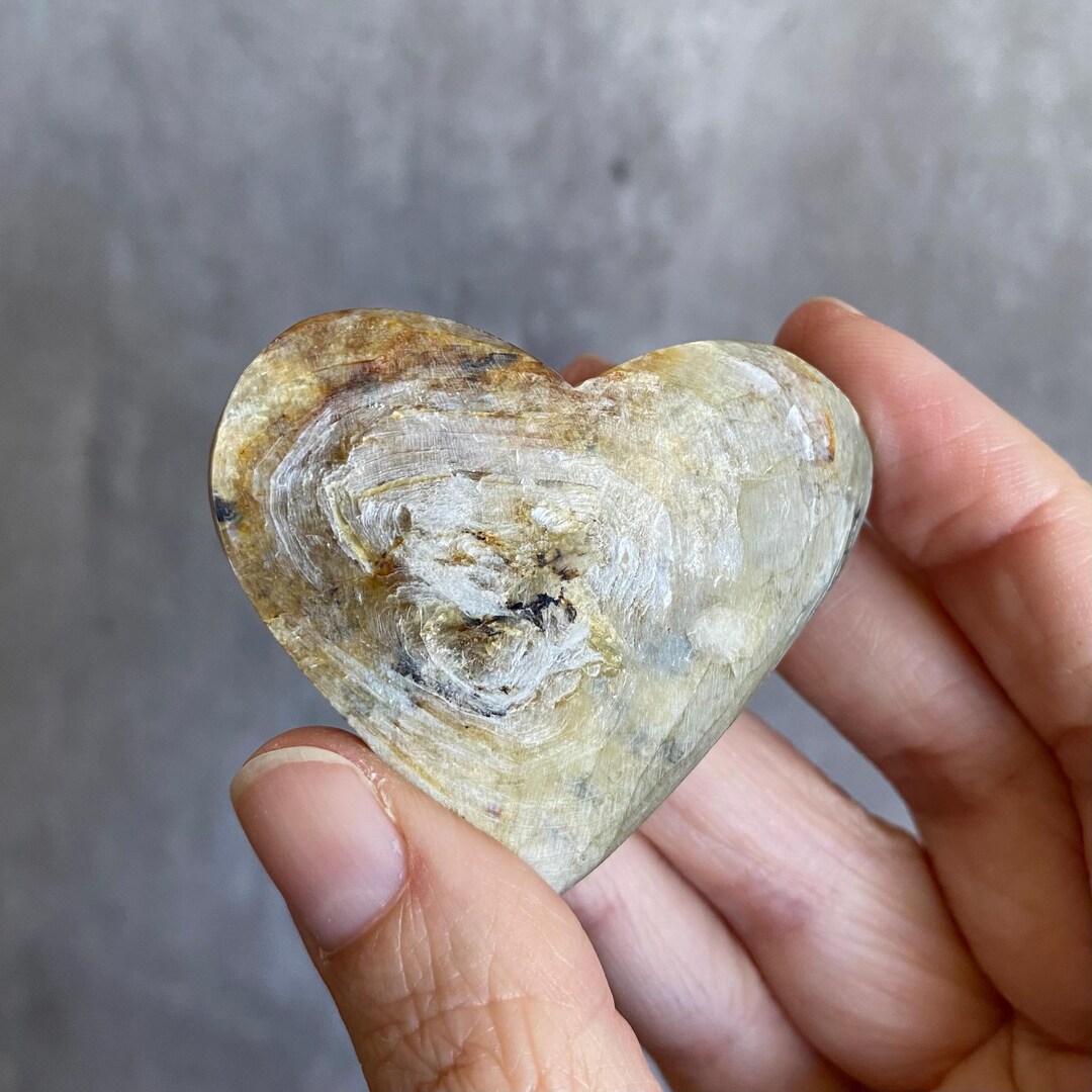 Golden Mica Heart - Etsy