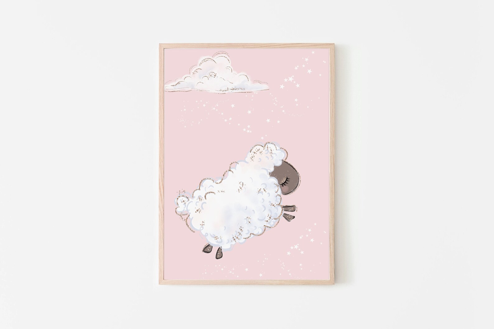 Set of 3 Lovely Counting Sheep Baby Nursery Prints, New Baby Room Decor ...