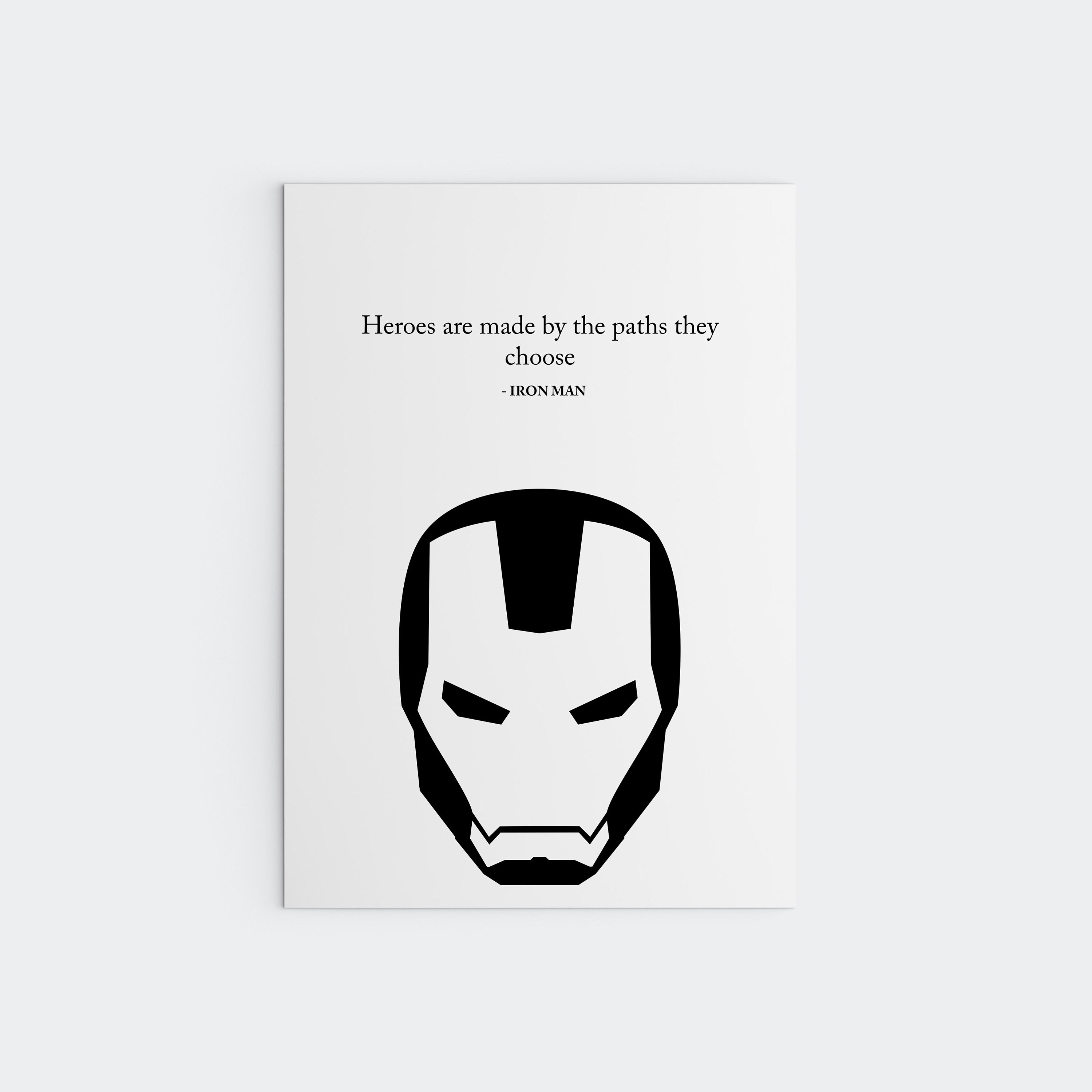 Iron Man Superhero Print Nursery Art PRINTABLE Art Playroom - Etsy