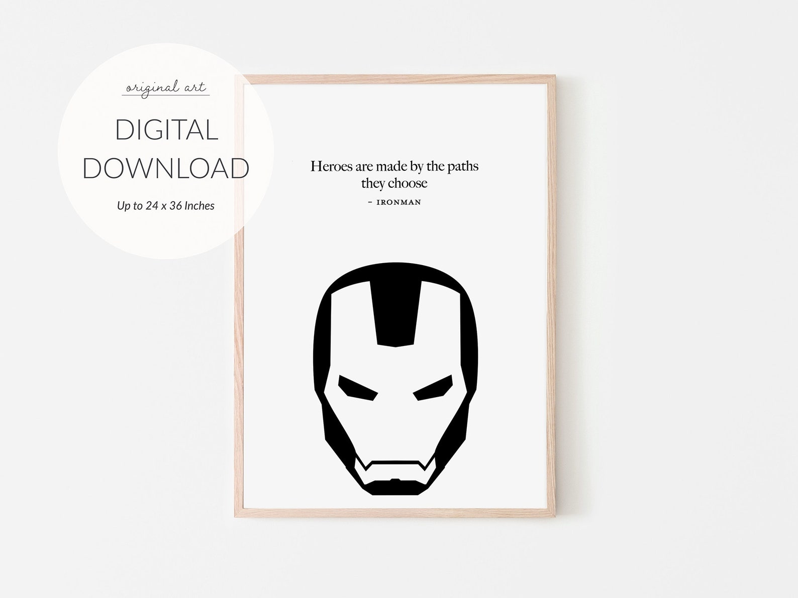 Iron Man Superhero Print Nursery Art PRINTABLE Art Playroom - Etsy