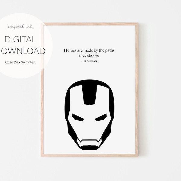 Iron Man Posters Printable - Etsy