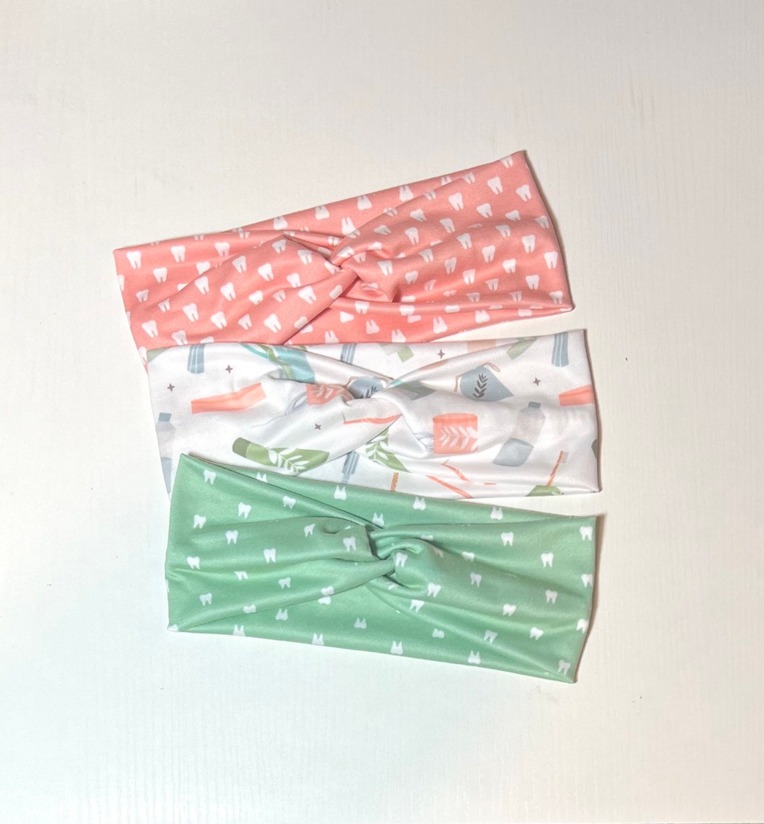 Boho Dental Turban Twist Headband Dentist Teeth Fitness Headband Dental ...