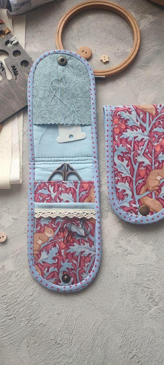 Purple Squirrel Tilda Needlework Scissors Needle Case: Embroidery Tool ...