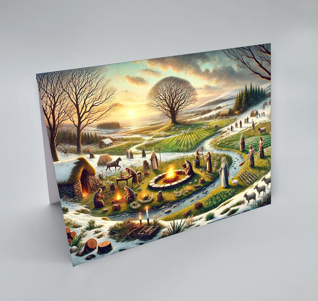 IMBOLC, Spring Has Arrived, Greetings Card, Altar Card - Etsy