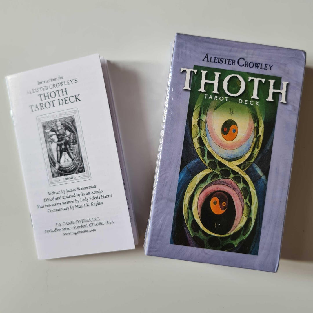 THOTH Blue Box Edition Tarot Cards, Aleister Crowley, Complete 78 Cards ...