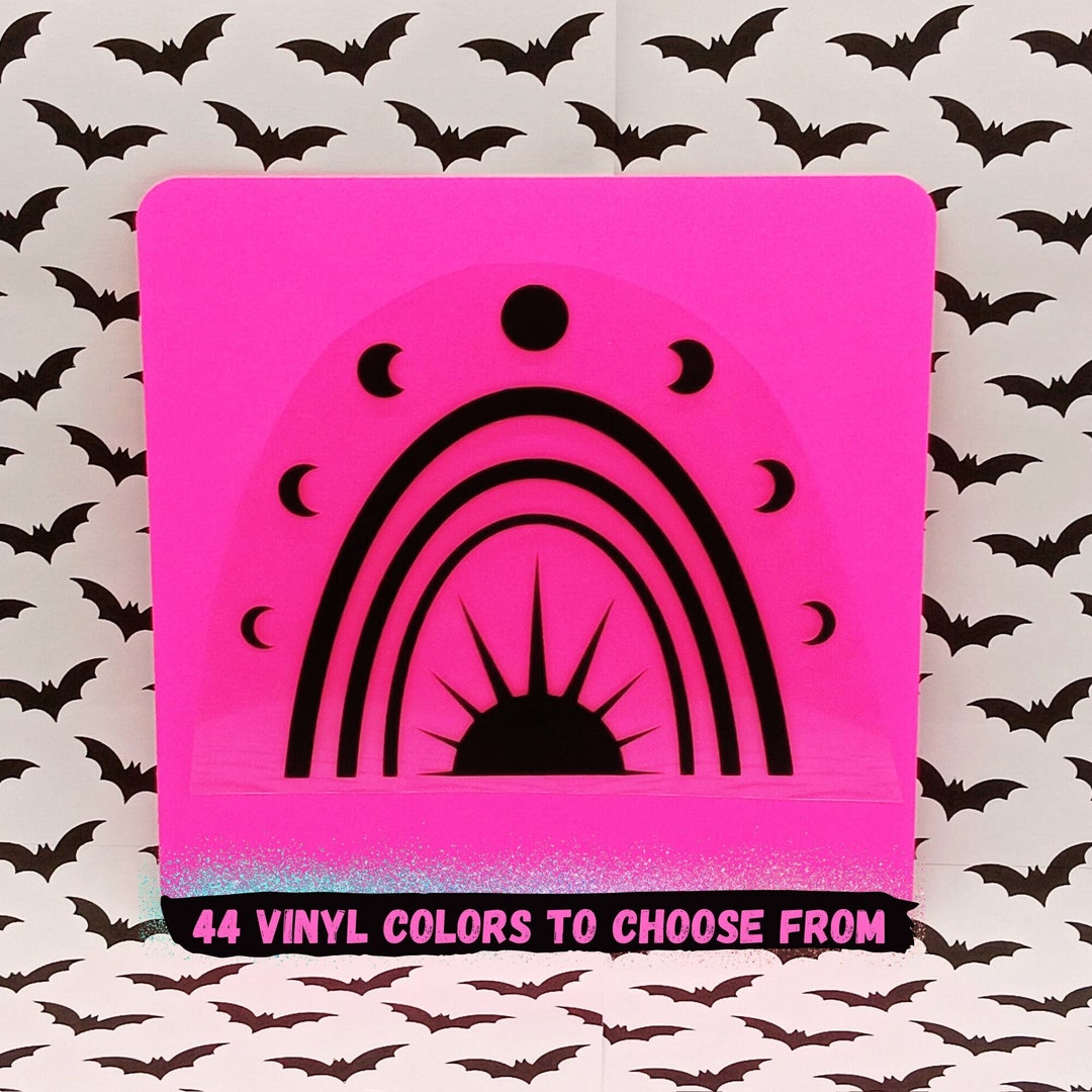 Goth Rainbow Cresent Moon Phases Magic Boho Sun Crystal Stars - Etsy