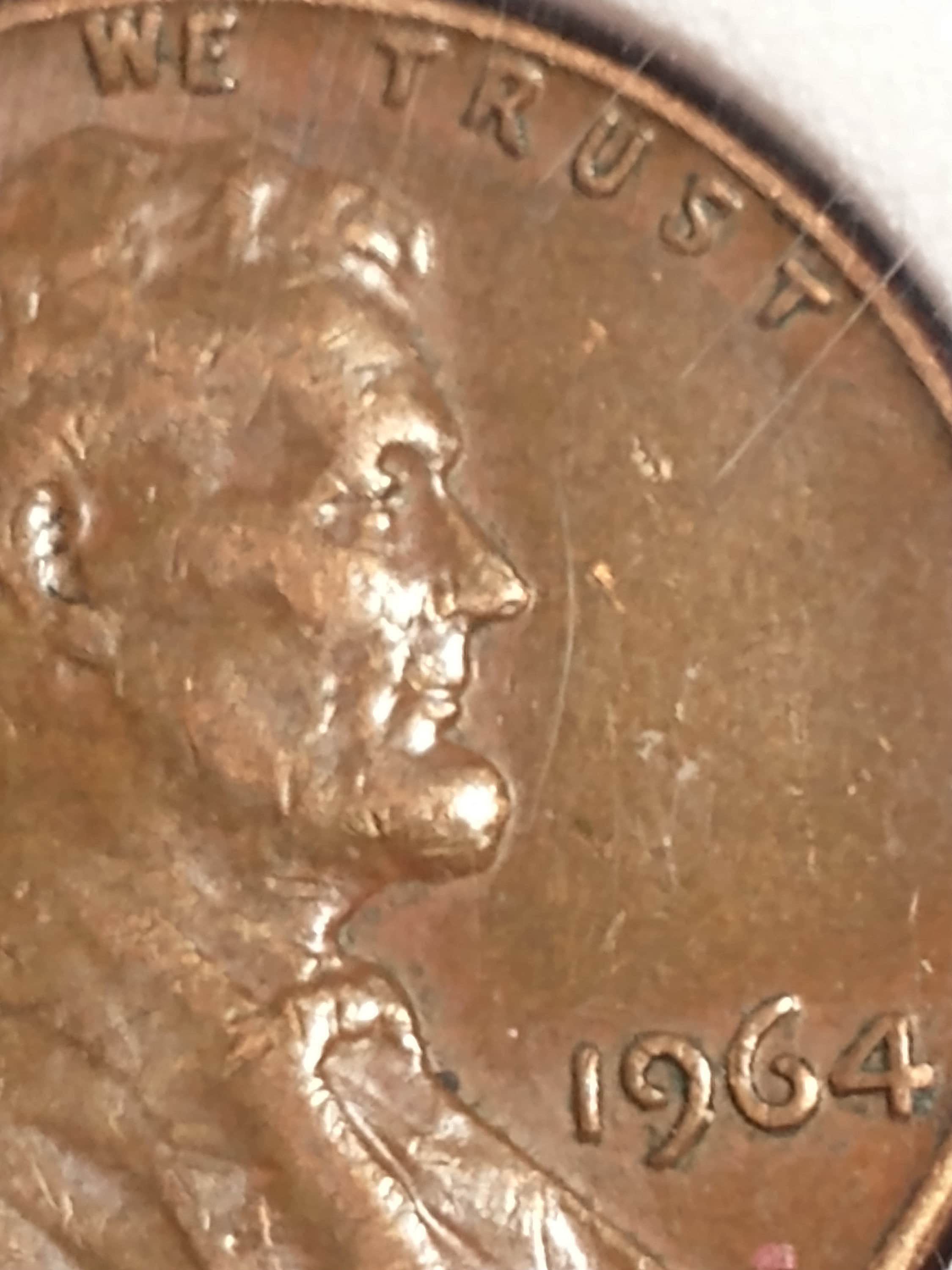 1964 Lincoln Penny With Strike Error - Etsy