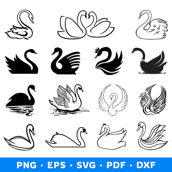 Swan Svg - Etsy