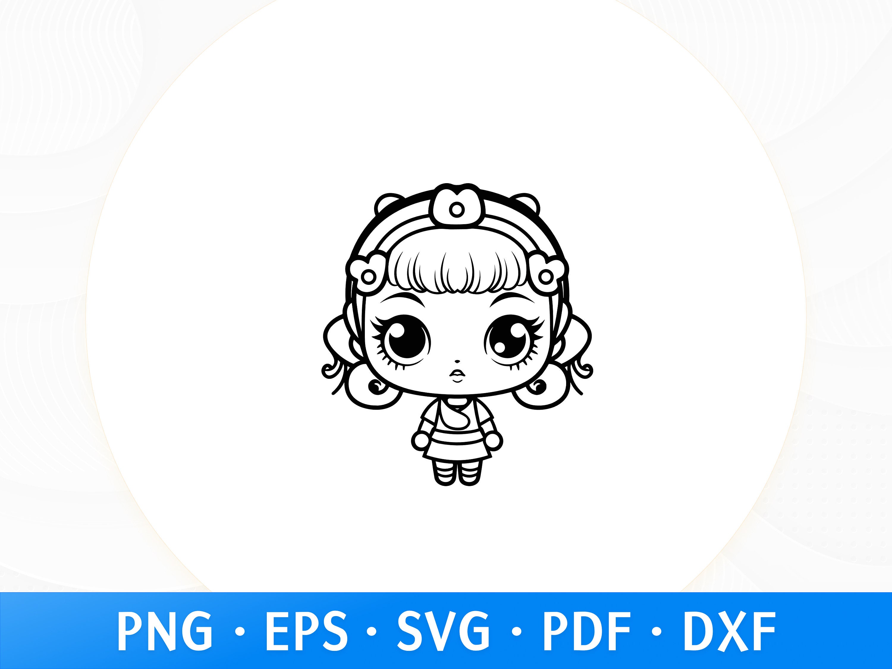 Little Baby Dolls Svg Doll Silhouette Cut Files Cute Girls - Etsy