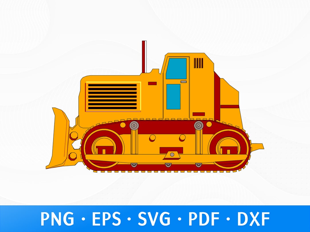 Bulldozer Clipatrt Dozer Svg Construction Truck Svg Digger - Etsy