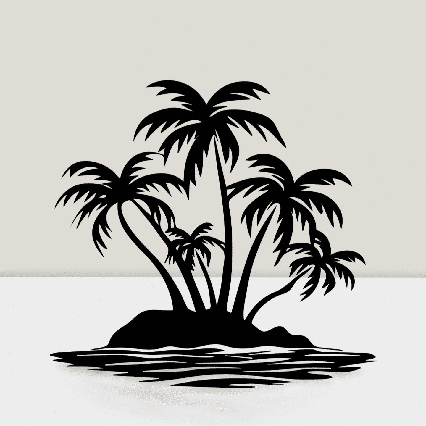 Tropical Island Beach Scene SVG Bundle, Tropical Island Svg, Palm Beach ...