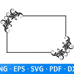 Vintage Frames SVG, Rectangle Frame Svg, Circle Frame Svg, Victorian ...