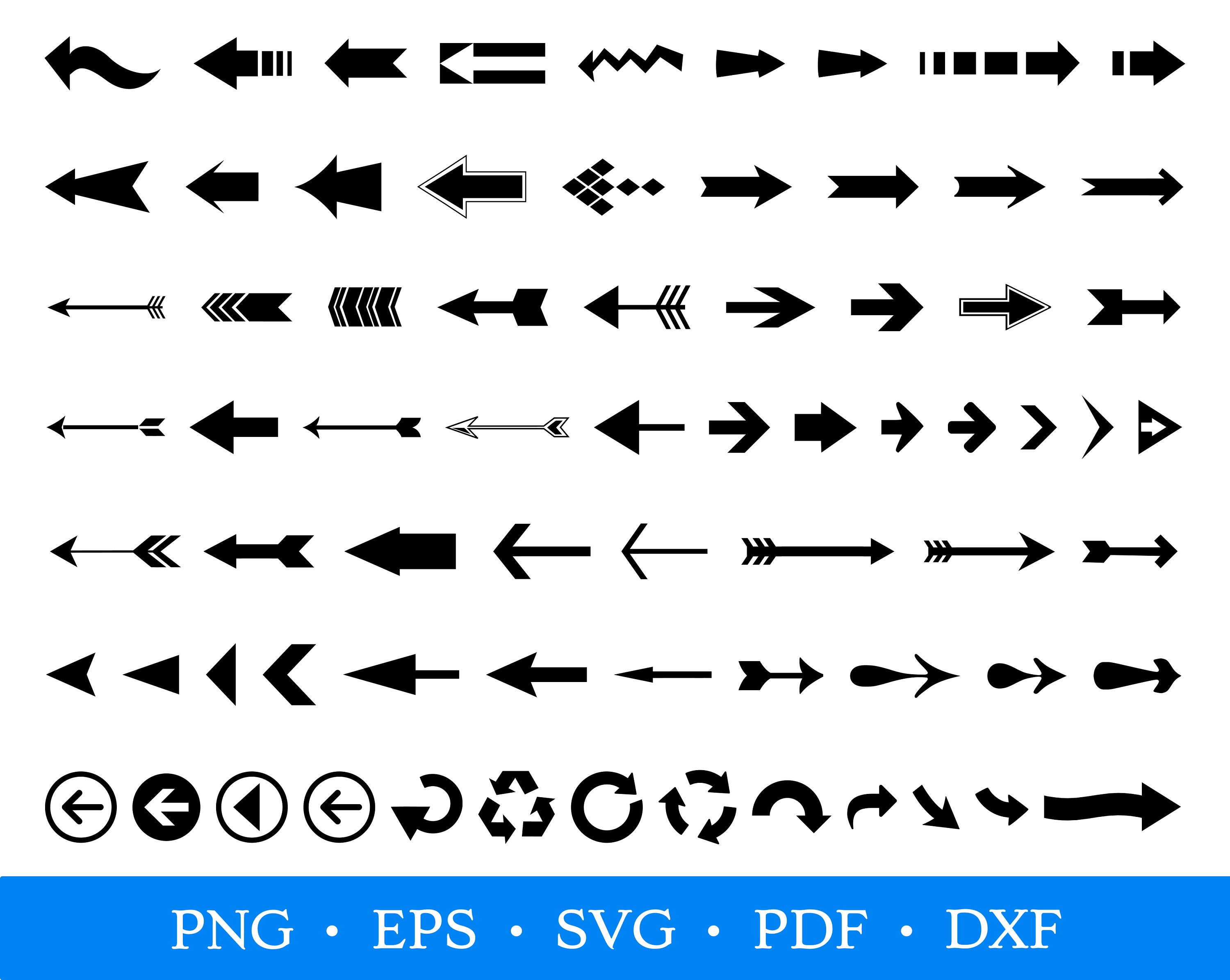 Arrow SVG, Archery Arrows Svg, Curved Arrow Png, Arrows Svg Cut Files ...
