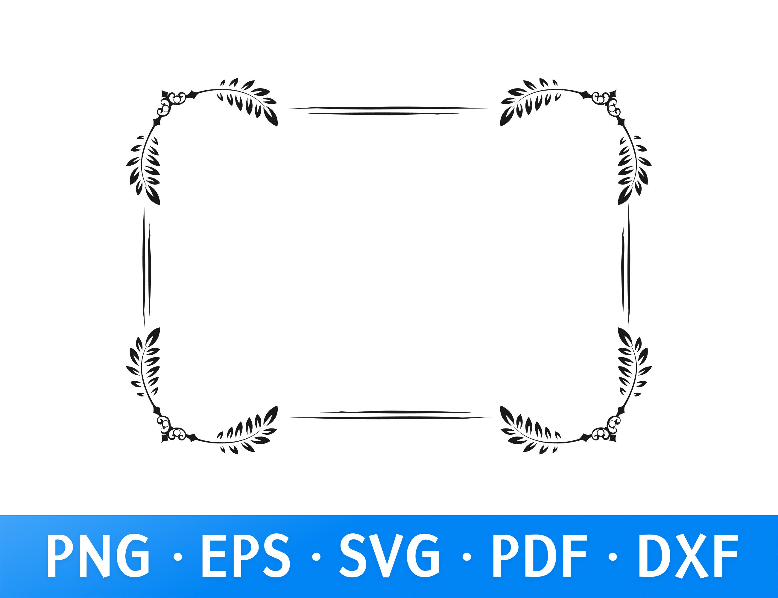 Floral Frame SVG Circle Frame Svg Vintage Frames Svg - Etsy