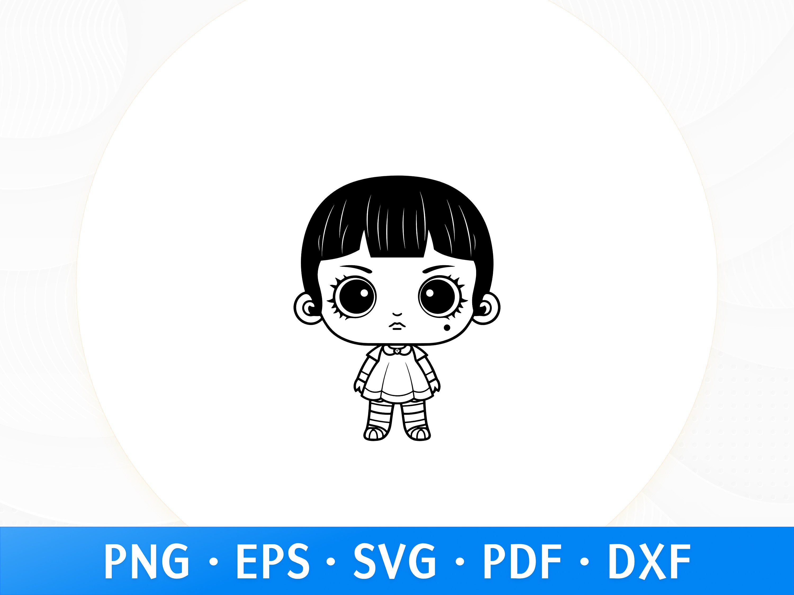 Little Baby Dolls Svg Doll Silhouette Cut Files Cute Girls - Etsy