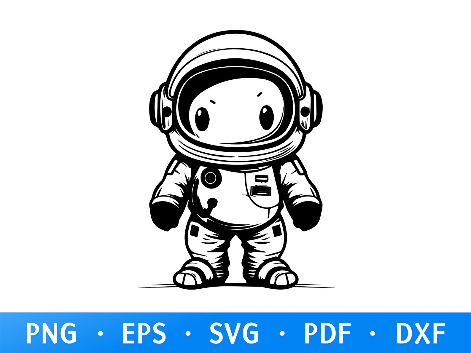 Little Astronaut SVG Cut Files Cute Space Explorer Clipart - Etsy