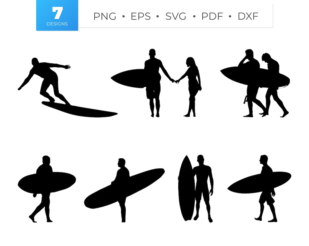 Surfing SVG, Surfer Silhouette, Surfboard Svg, Beach Png, Surfing ...