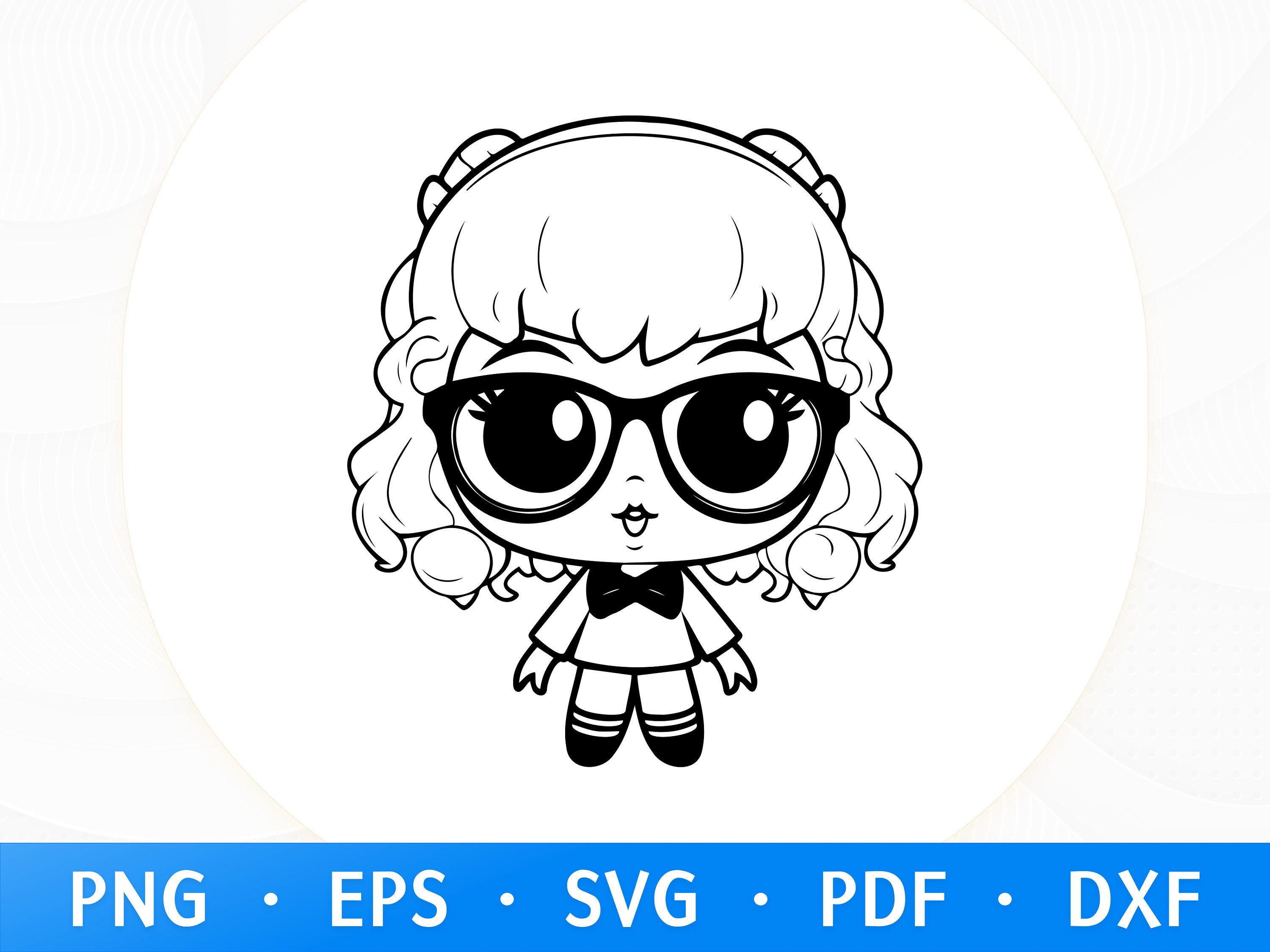 Hand Drawn Baby Doll SVG Detailed Little Doll Cut File for DIY Projects ...