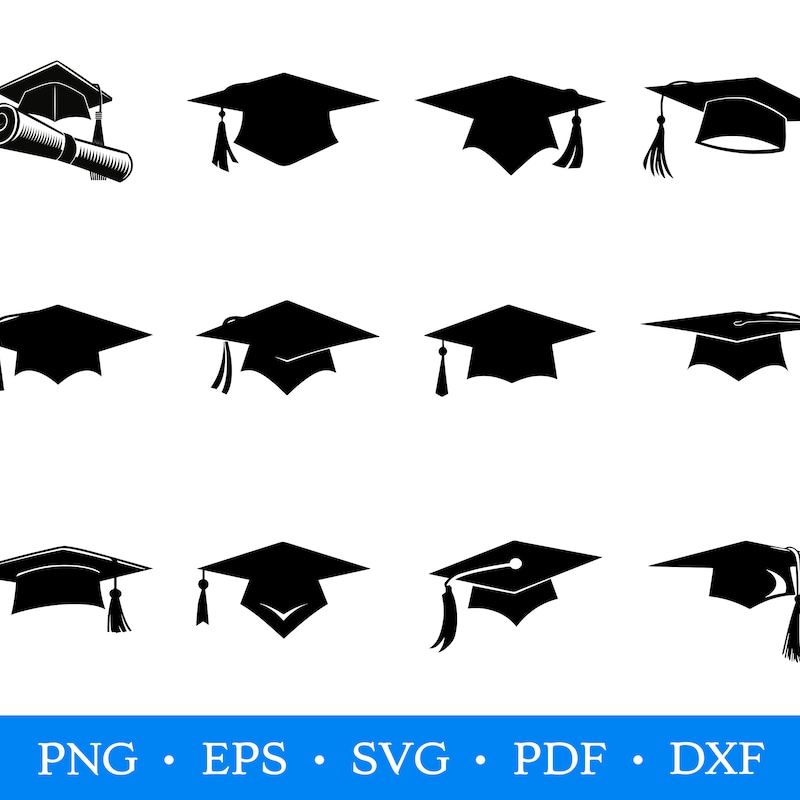 Graduation Hat Svg - Etsy