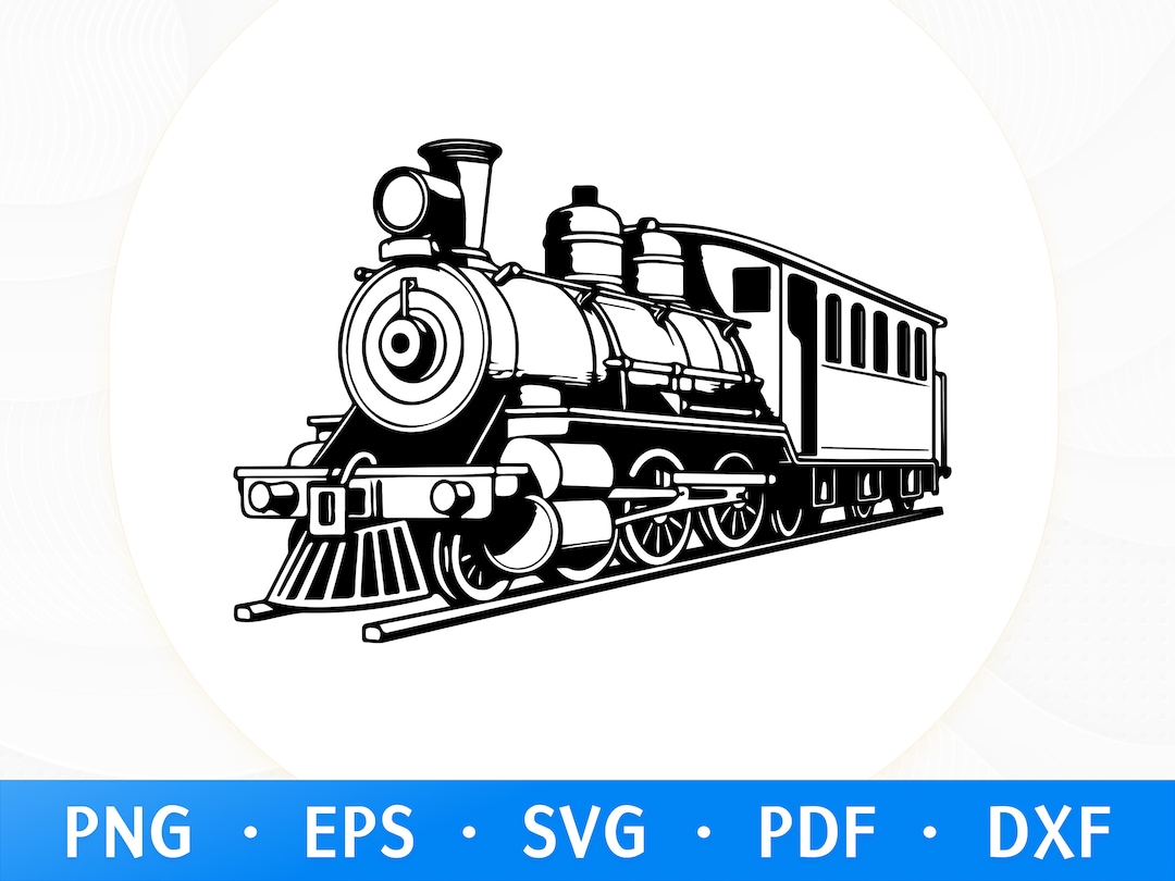 Train Svg Locomotive Svg Vintage Transport Old Train Model Train