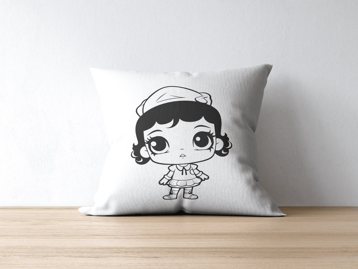 Doll SVG, Cute Baby Girl Png, Doll SVG Cut File for Cricut, Little ...