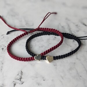 Couples Bracelets/ Love Heart Bracelets/ Matching Bracelets/ Friendship ...