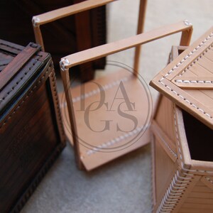 Leather Money Box Crate Set! Small and Large Piggy Bank! - PDF Pattern ...