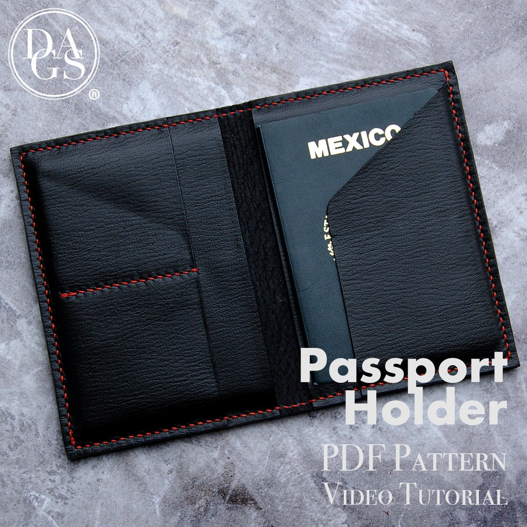 Passport Holder Leather Template: Make Your Own Passport Cover With ...