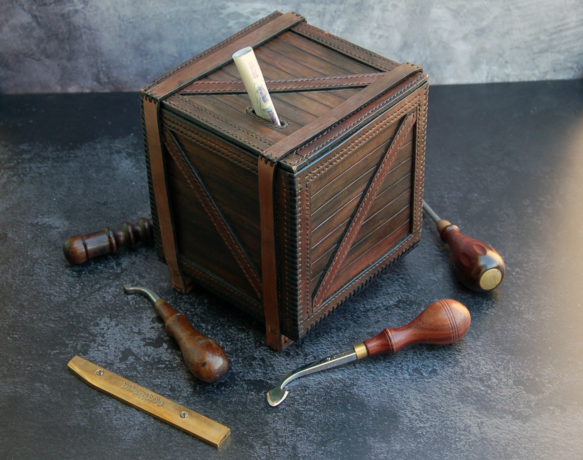 DIY Leather Money Box: Craft Your Own Coin Bank With This Amazing Large ...