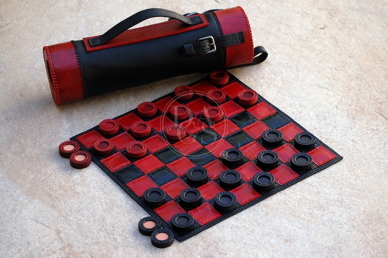 DIY Checkers Board Game PDF Pattern, Craft Your Own Checkers Game Out ...