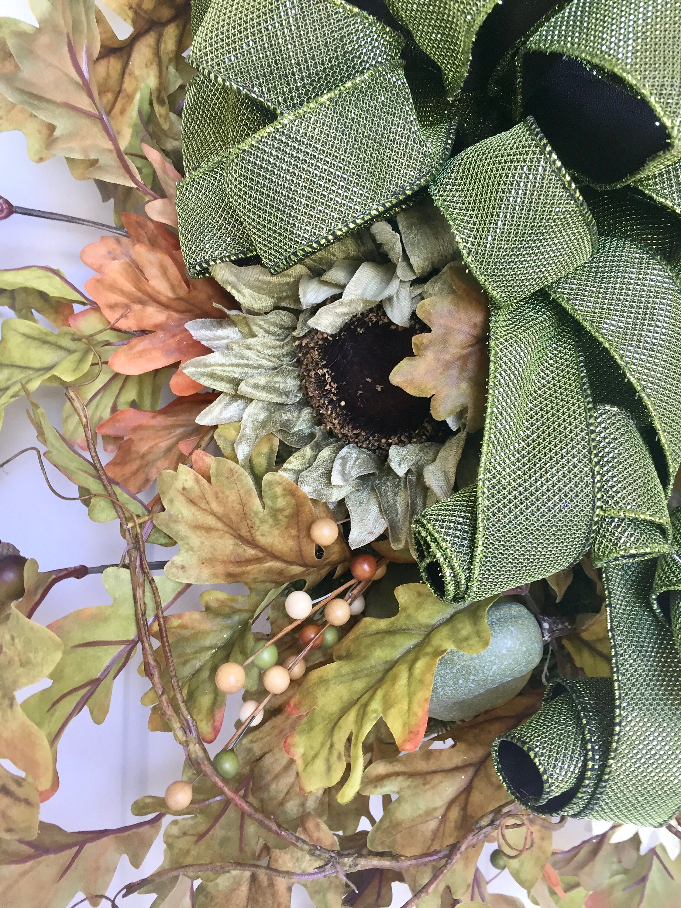 Fall Greenery Wreath, Everyday Decor, Wedding Gift, Thanksgiving Door ...