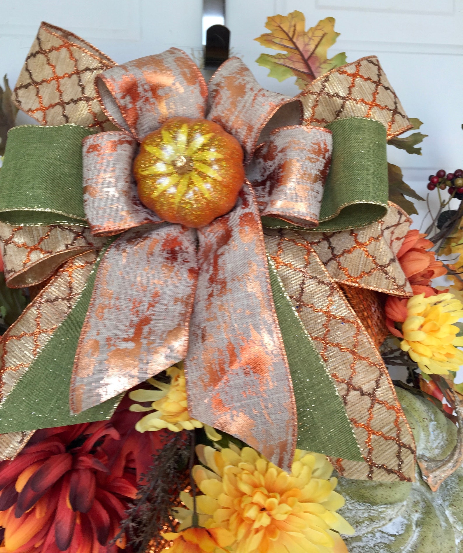 Fall Floral, Floral Swag, Thanksgiving Swag, Fall Door Decor ...