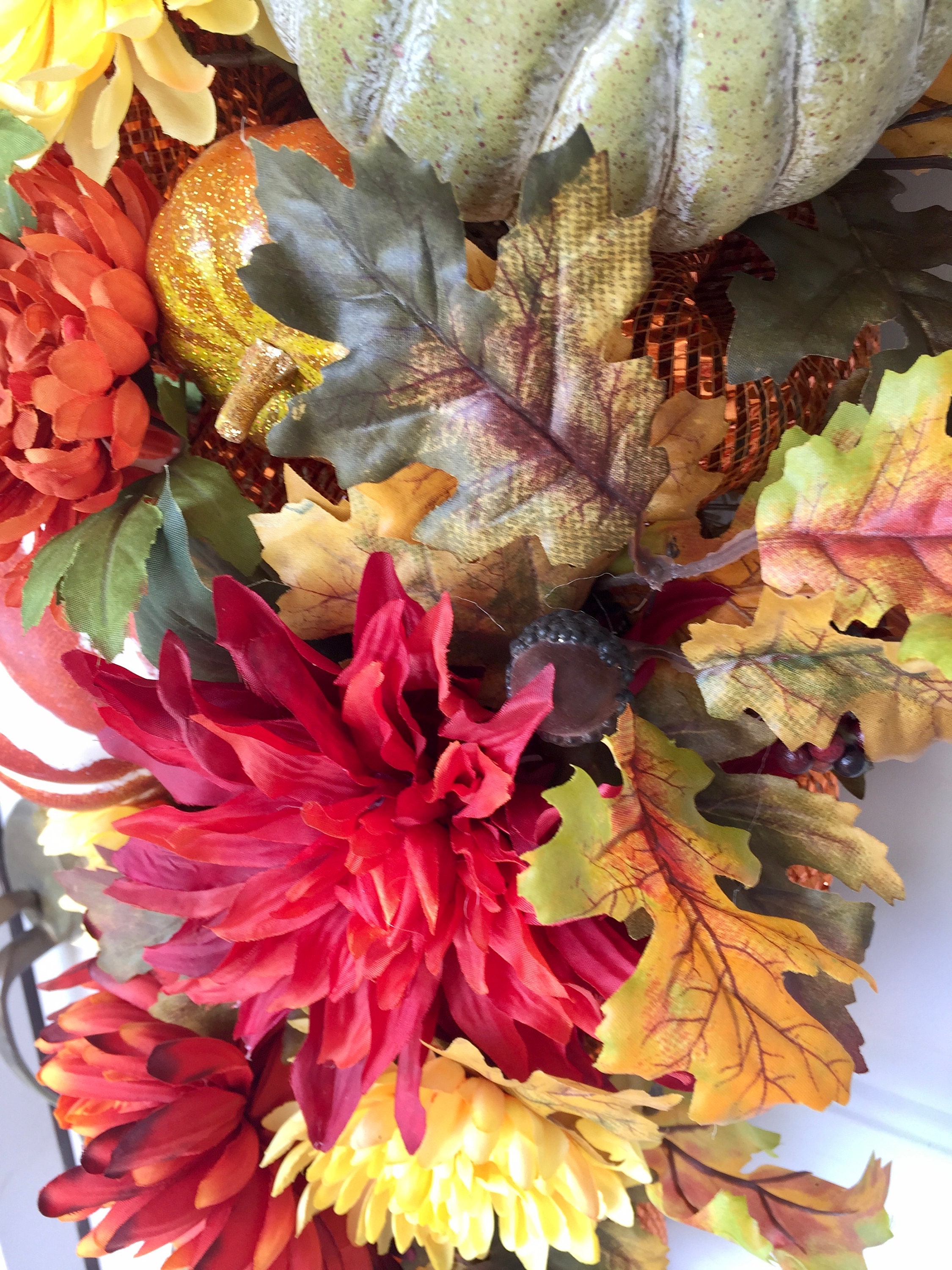 Fall Floral, Floral Swag, Thanksgiving Swag, Fall Door Decor ...