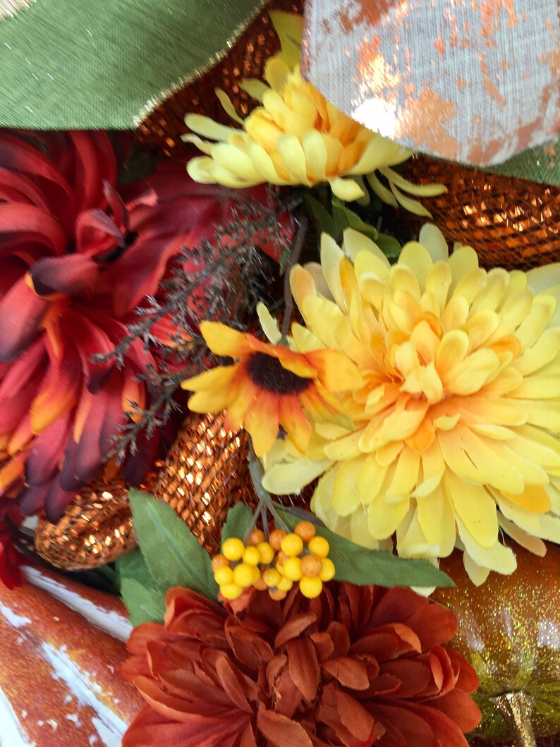 Fall Floral, Floral Swag, Thanksgiving Swag, Fall Door Decor ...