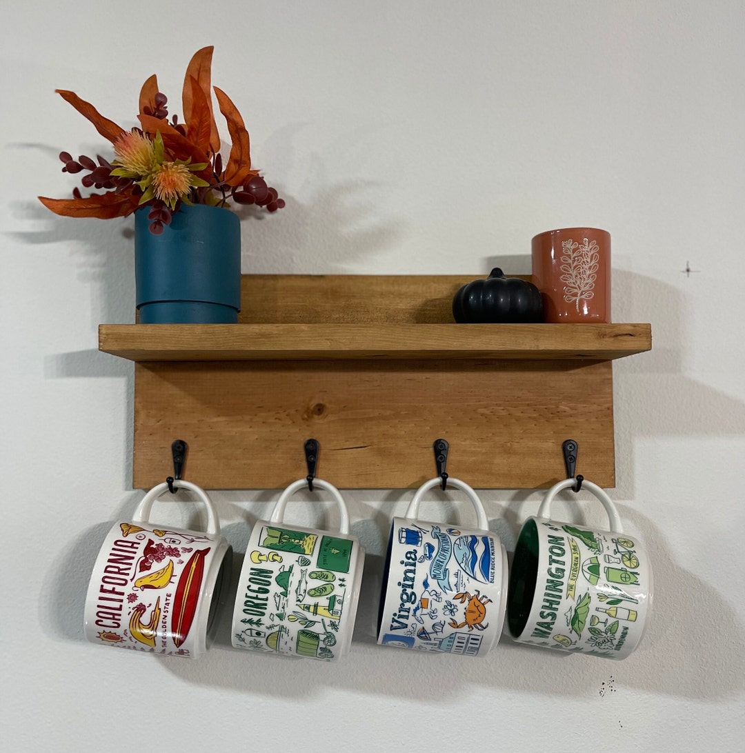 Mini Mug Shelf Coffee Shelf - Etsy