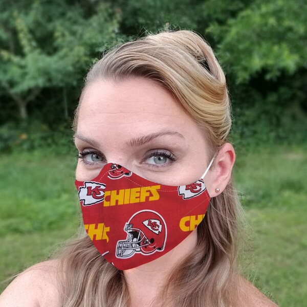 Kansas City Chiefs Mask - Etsy