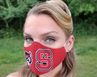 Nc State Face Mask - Etsy