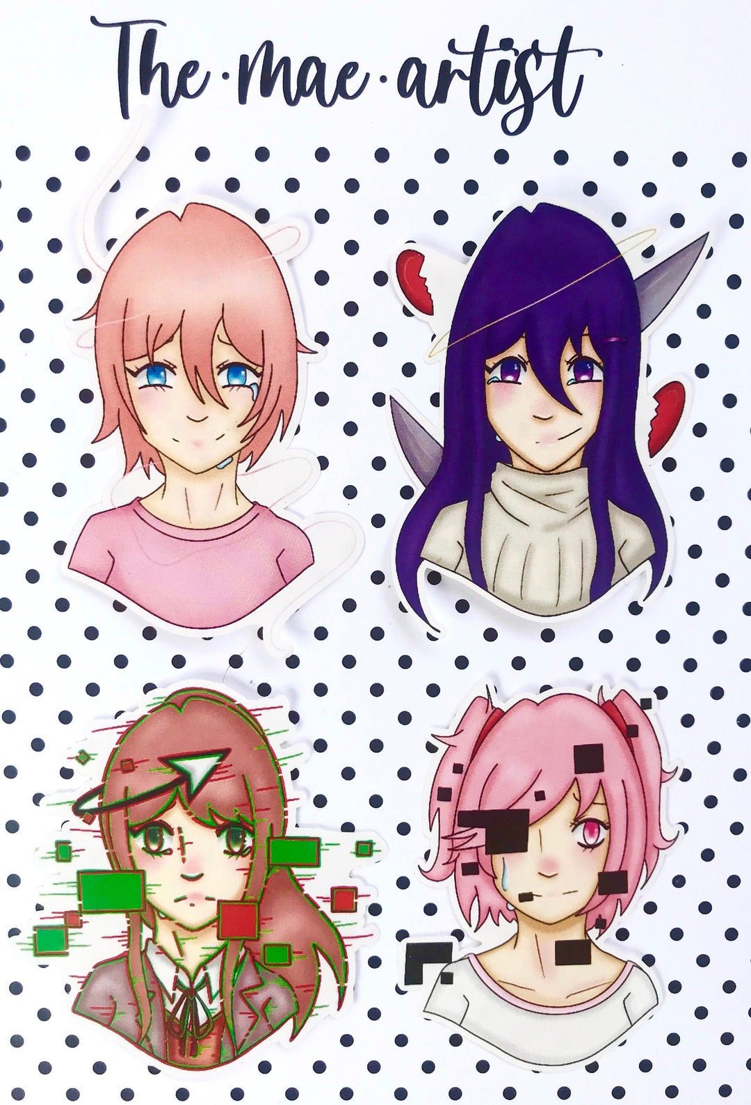 Doki Doki Literature Club Stickers - Etsy