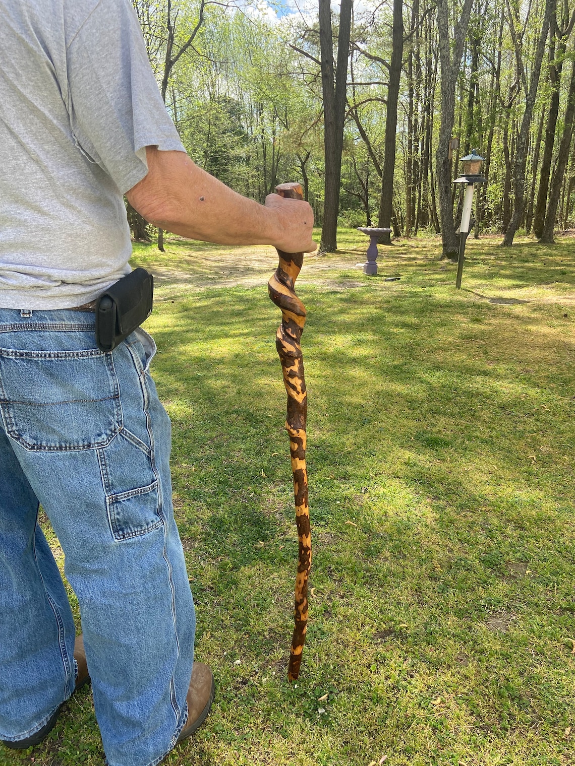 Natural Vine Twisted Walking Stick Hand Finished - Etsy