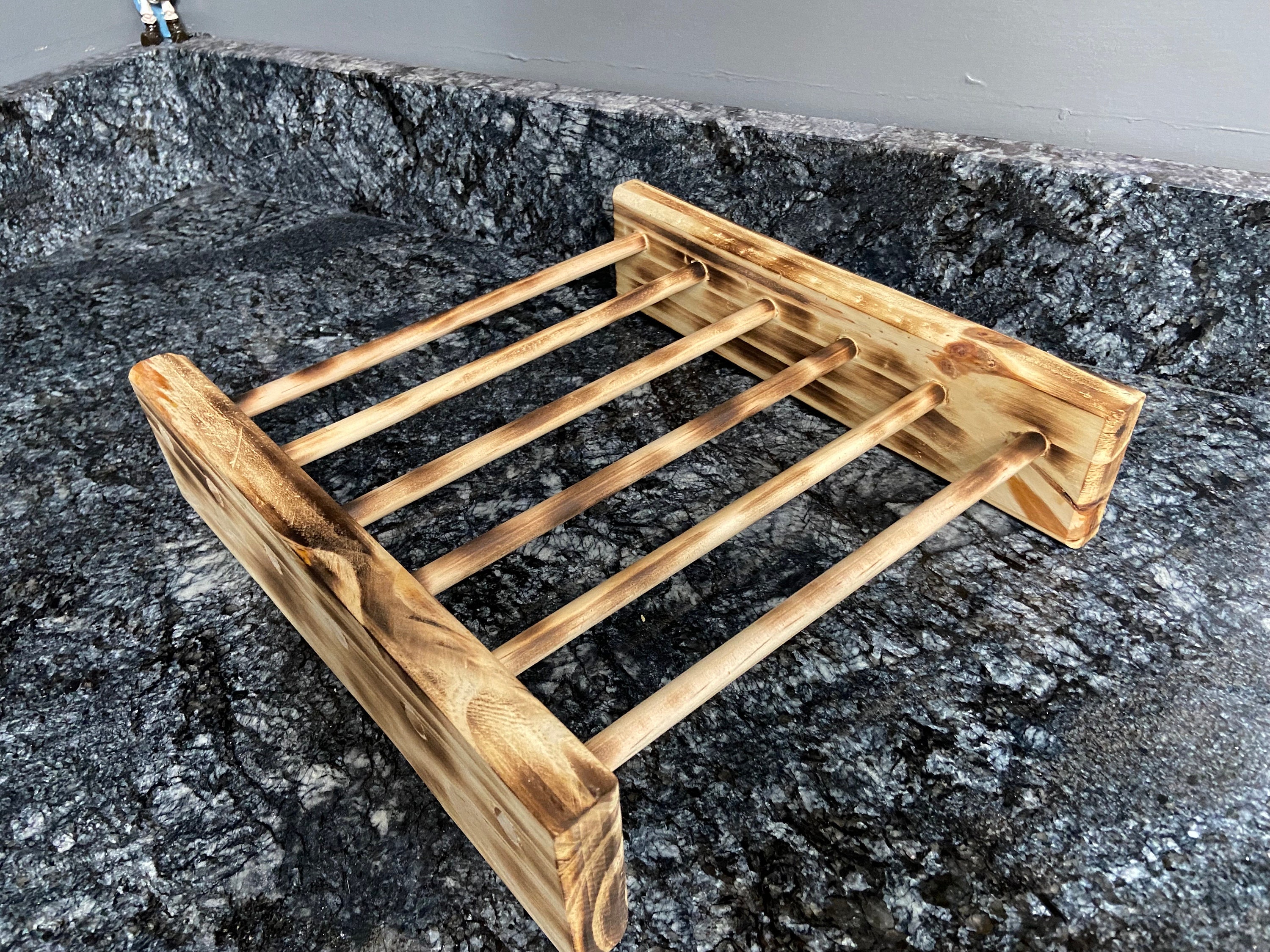 Handmade Scorched Wood Cooling Rack 12x12x3 - Etsy